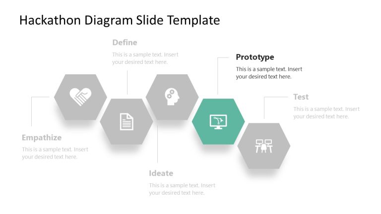 Customizable Hackathon Diagram Slide PowerPoint Template - SlideModel
