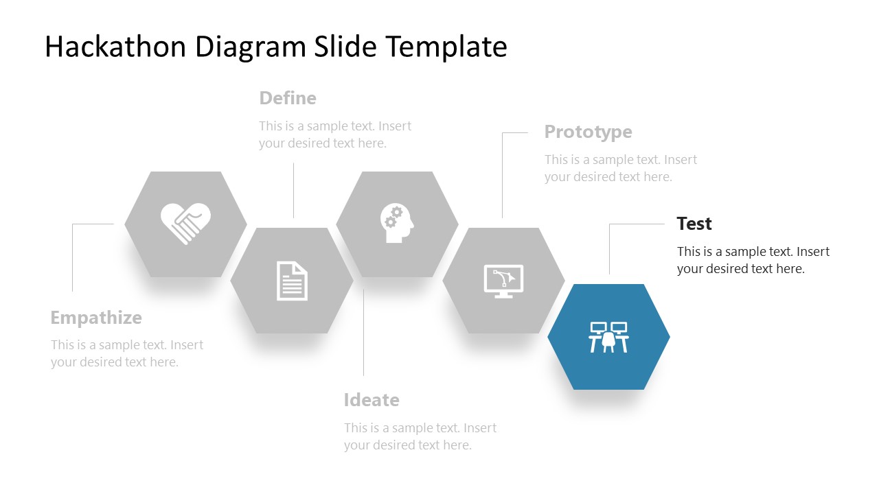 Hackathon Diagram Slide Template for PowerPoint