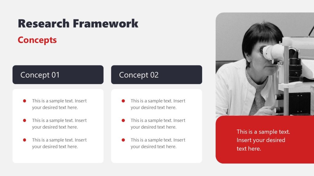 Research Framework Slide for Concepts - SlideModel