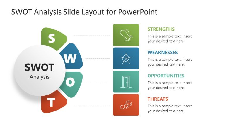 Title Slide with White Background - SWOT Analysis PowerPoint Template ...