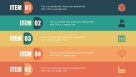 5-Item Talking Points PowerPoint Template - SlideModel