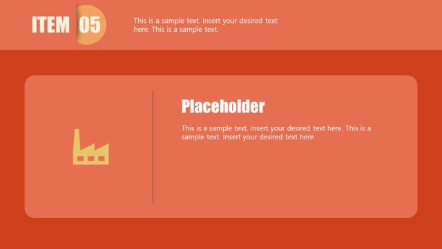 Item 5 Spotlight Slide - 5-Item Talking Points Presentation Template ...