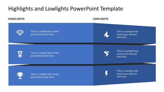 Editable Highlights and Lowlights PPT Template - SlideModel
