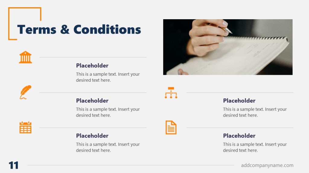 Terms & Conditions Slide - Formal PPT Template - SlideModel