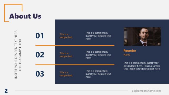 About us Slide - Formal PPT Template - SlideModel