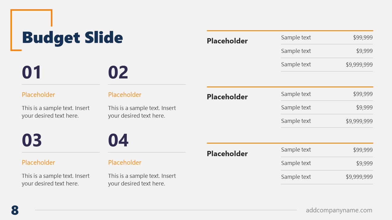 Formal Presentation Template