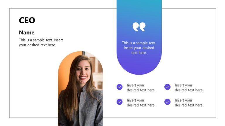 Slide for CEO - Company Presentation Template - SlideModel