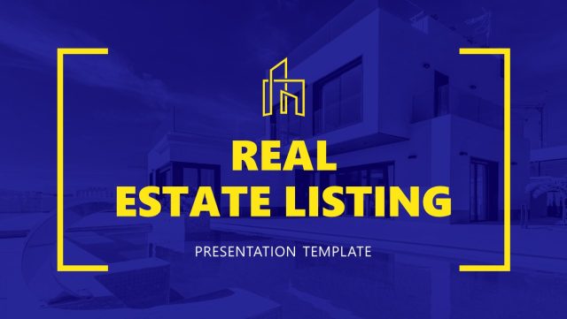 Cover Slide for Real Estate Listings Template - SlideModel