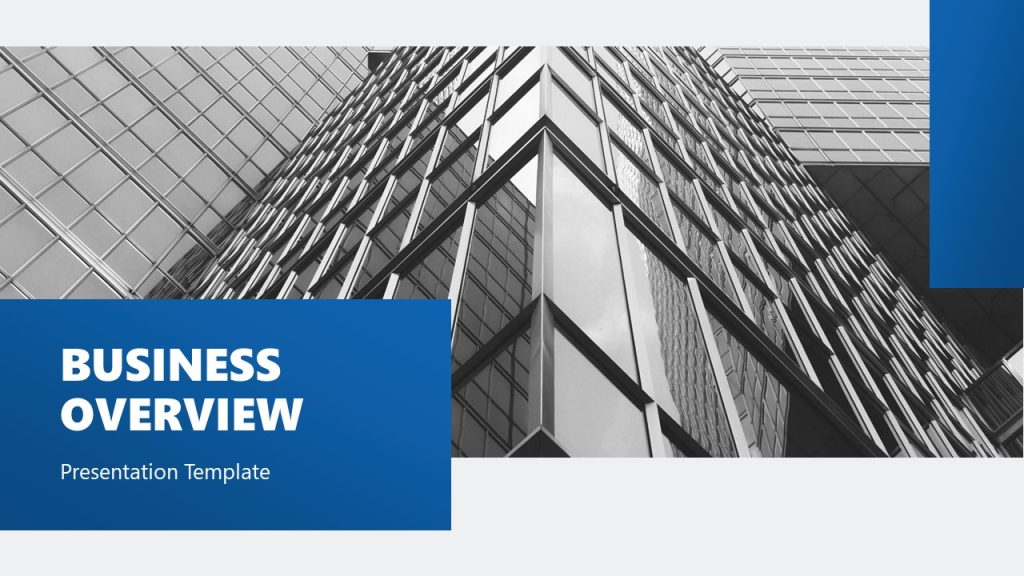 Business Overview PPT Template Cover Slide - SlideModel