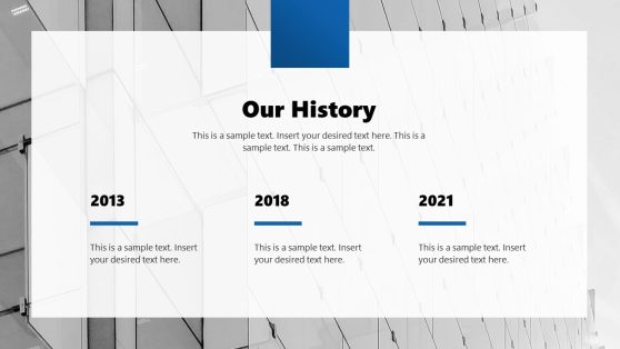 Our History Slide for Presentation - SlideModel