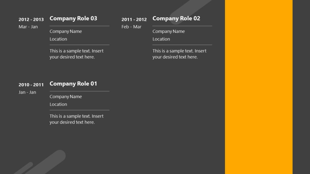 Customizable Work Experience Slide - Resume PPT Template - SlideModel