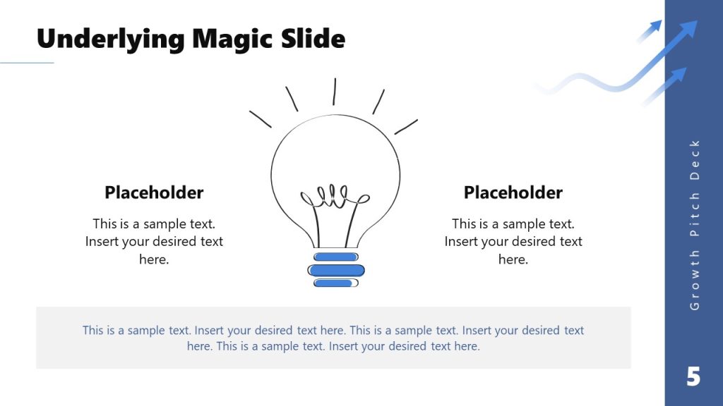 Underlying Magic Slide with Bulb Infographic - SlideModel