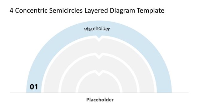 4 Concentric Semicircles Layered PowerPoint Slide - SlideModel