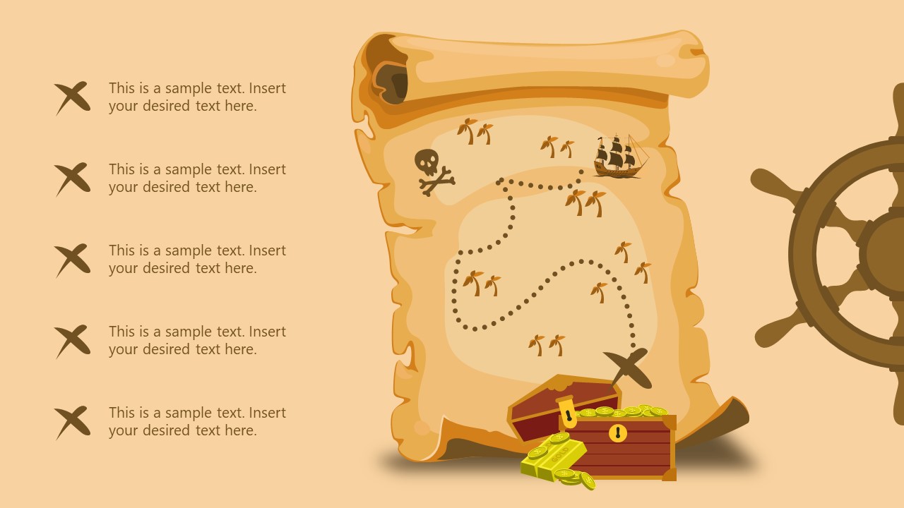X Marks the Spot PowerPoint Template