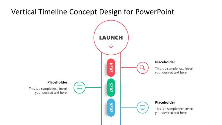 Vertical Timeline Concept Design Presentation Template - SlideModel