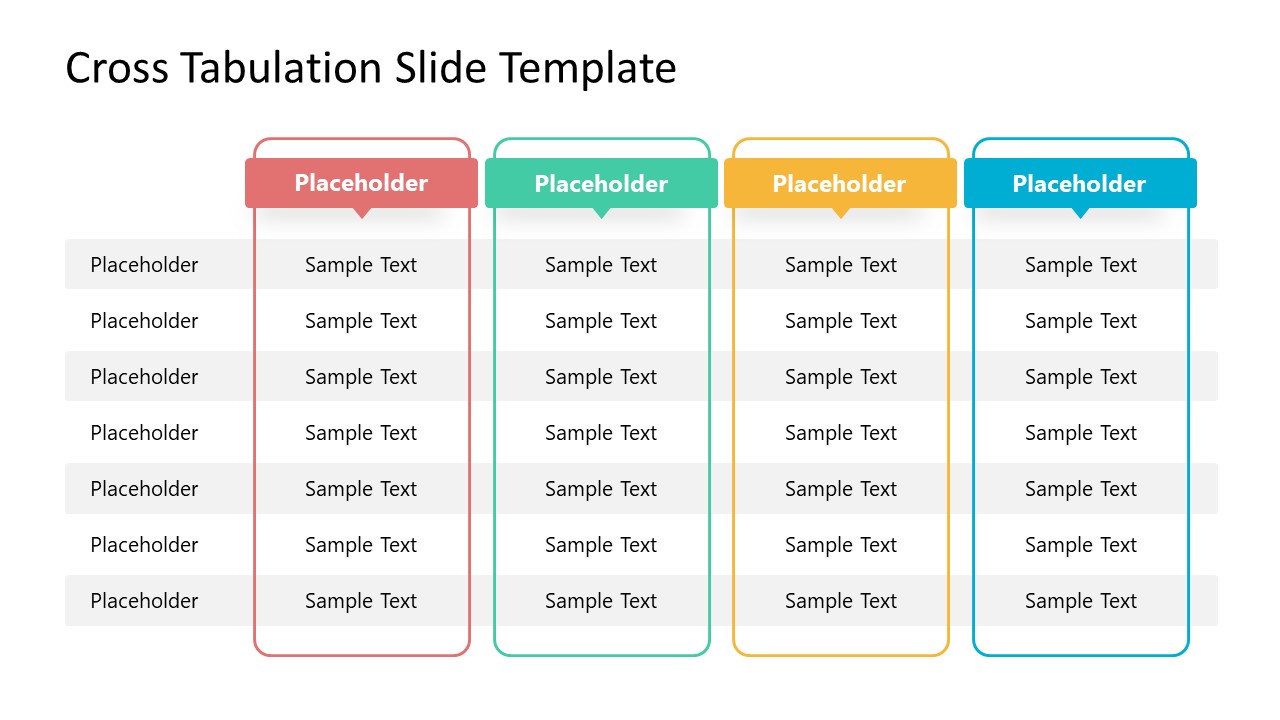 Cross Tabulation PowerPoint Template