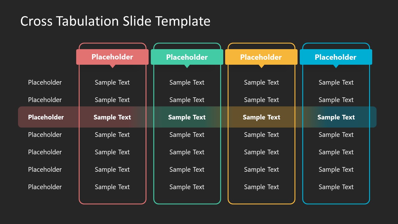 Cross Tabulation PowerPoint Template