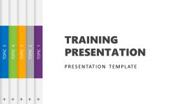 Editable 5-Topic Training PPT Template - SlideModel
