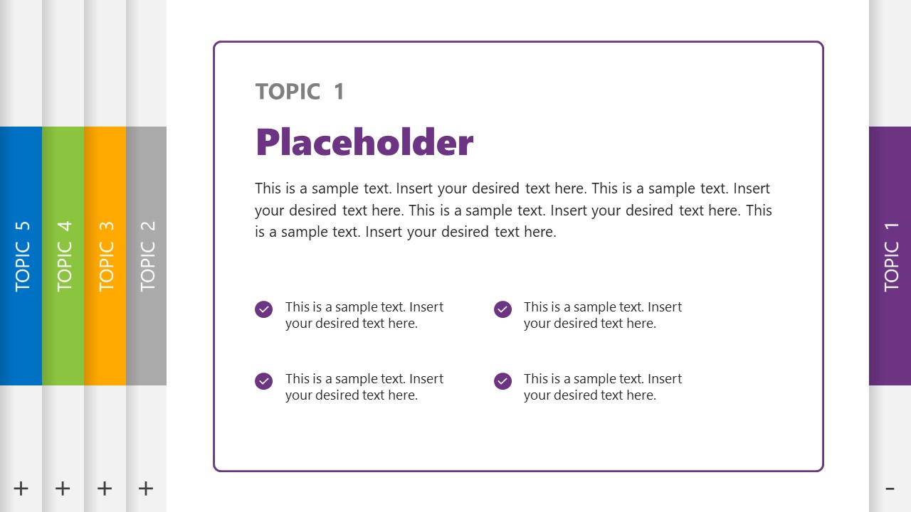 5-Topic Training PowerPoint Template