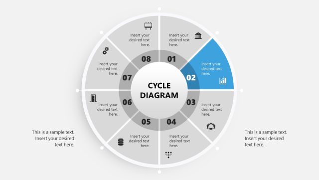 8 Items Circular Diagram PPT Template - SlideModel