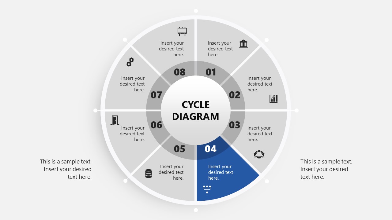 8-Item Cycle Diagram PowerPoint Template