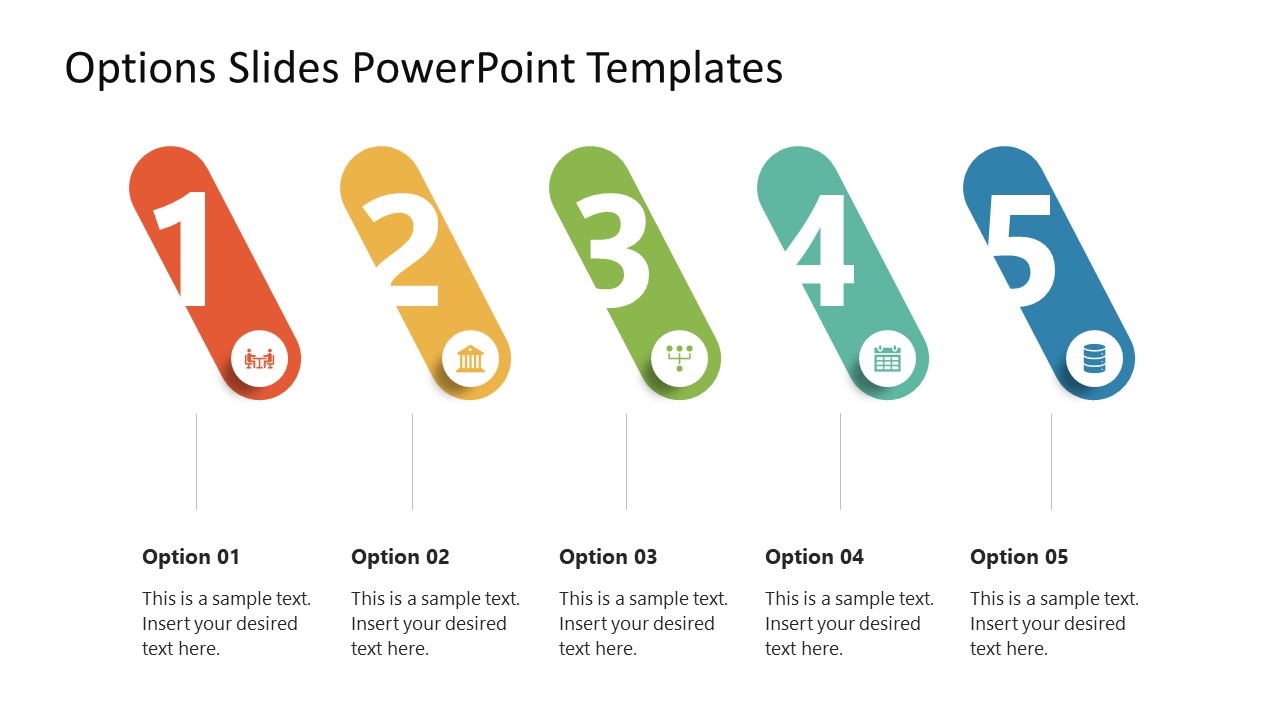 Options Numbering PowerPoint Template