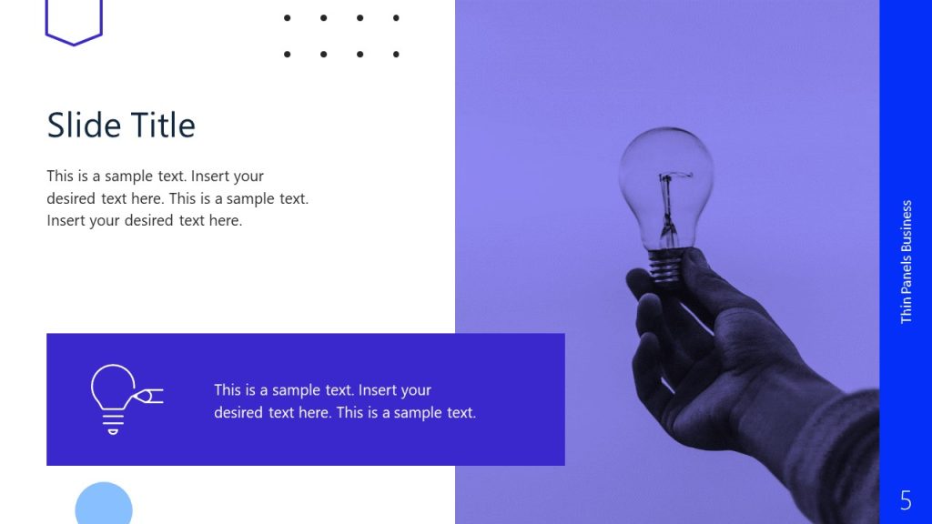Thin Panels Business Presentation PowerPoint Template - SlideModel