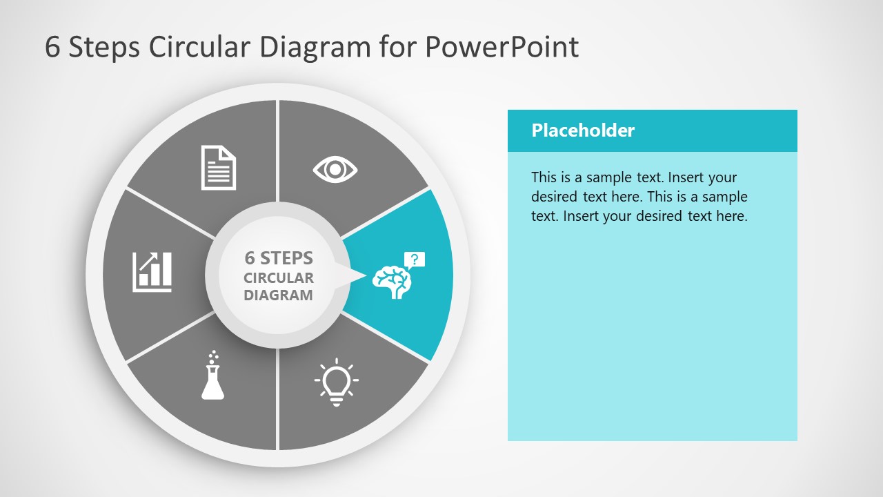 6-Step Circular Diagram PowerPoint Template