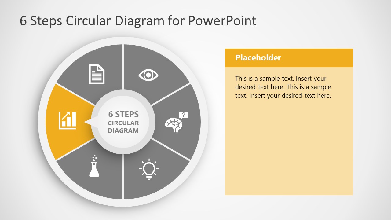 6-Step Circular Diagram PowerPoint Template