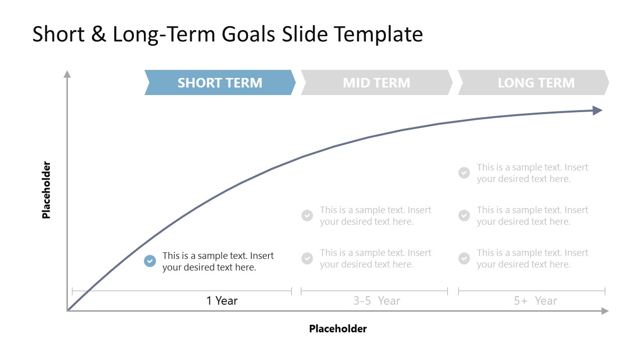 Short & Long Term Goals PowerPoint Template