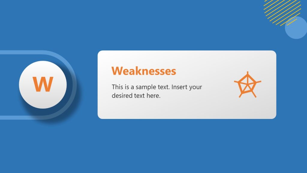 SWOT Analysis PPT Template - Weaknesses Slide - SlideModel