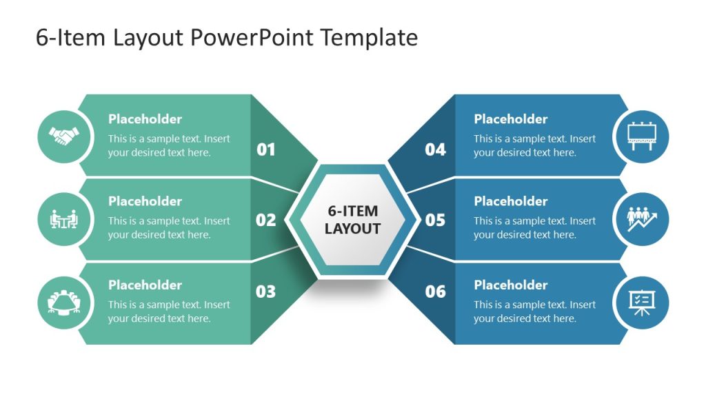 6-Item Layout Presentation Template - SlideModel
