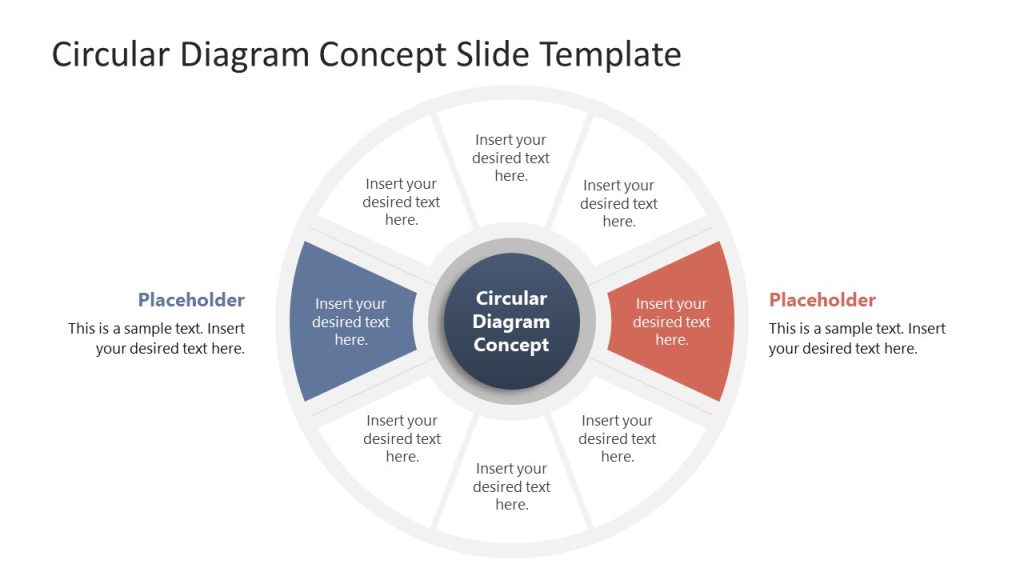 PPT Slide Template with 8 Segment Circular Diagram - SlideModel