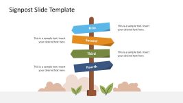 Editable Signpost PPT Template - SlideModel