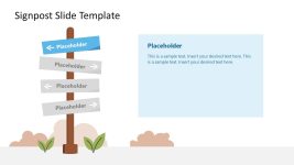 Customizable Signpost PPT Template - SlideModel