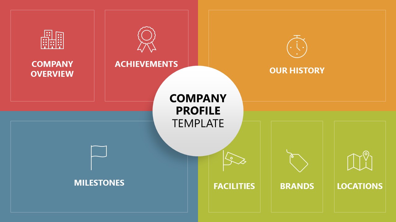 Company Profile Infographic Template for PowerPoint