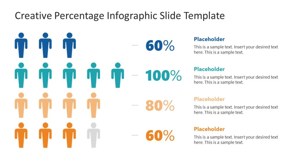 Creative Percentage Infographic PowerPoint Slide - SlideModel