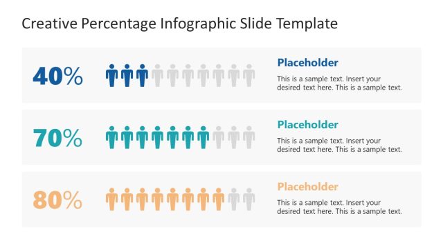Creative Percentage Infographic Template for PowerPoint - SlideModel
