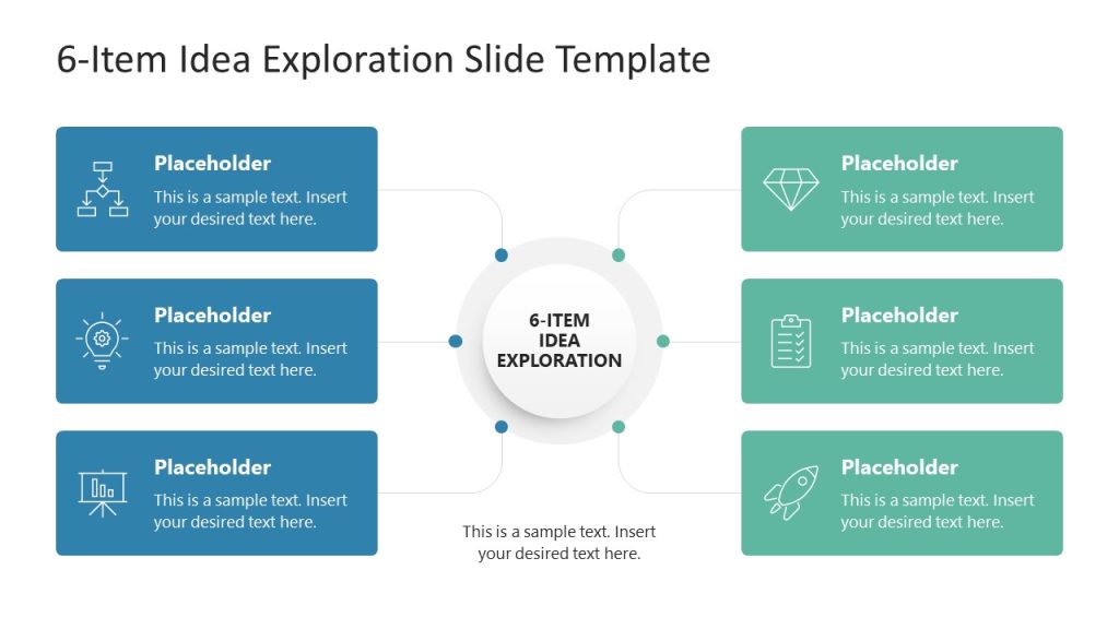Editable 6-Item Idea Exploration PPT Template - SlideModel