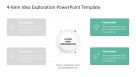 Customizable Slide Template with 4-Item Idea Exploration Diagram ...