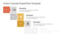 4-Item Cascade PowerPoint Slide - SlideModel