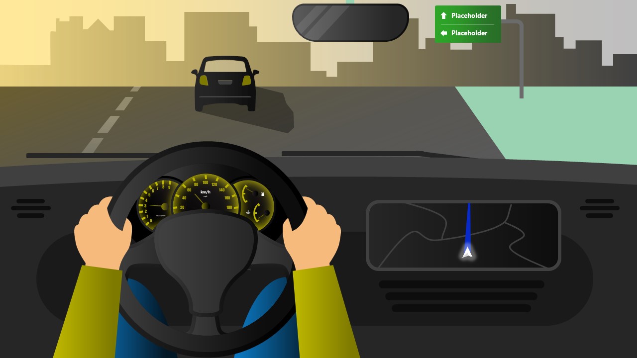 PowerPoint Car Dashboard Template & Presentation Slides