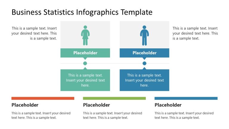 Customizable Business Statistics Infographic Slide - SlideModel