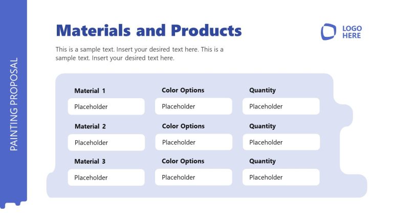Materials and Products PowerPoint Slide - SlideModel
