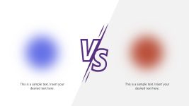 Simple Comparison Versus Slide PPT Template - SlideModel