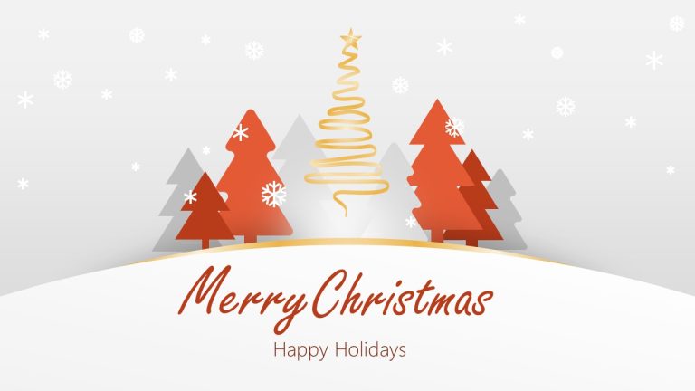 Merry Christmas Slide Template for Presentation - SlideModel