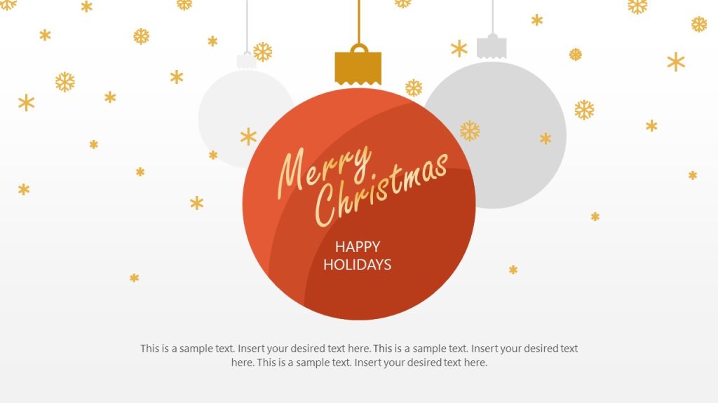Editable Merry Christmas PPT Template - SlideModel