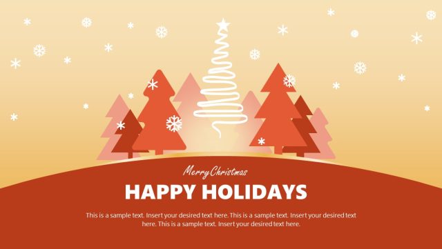 Customizable Merry Christmas Slide Template - SlideModel