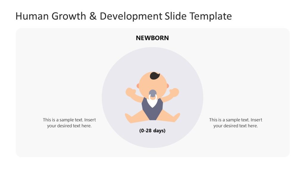 Newborn Stage Slide - Human Growth & Development PPT Slide - SlideModel