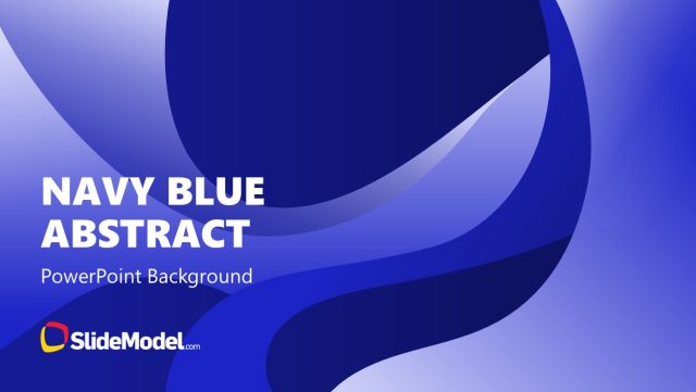 Navy Blue Abstract Presentation PPT Background - SlideModel